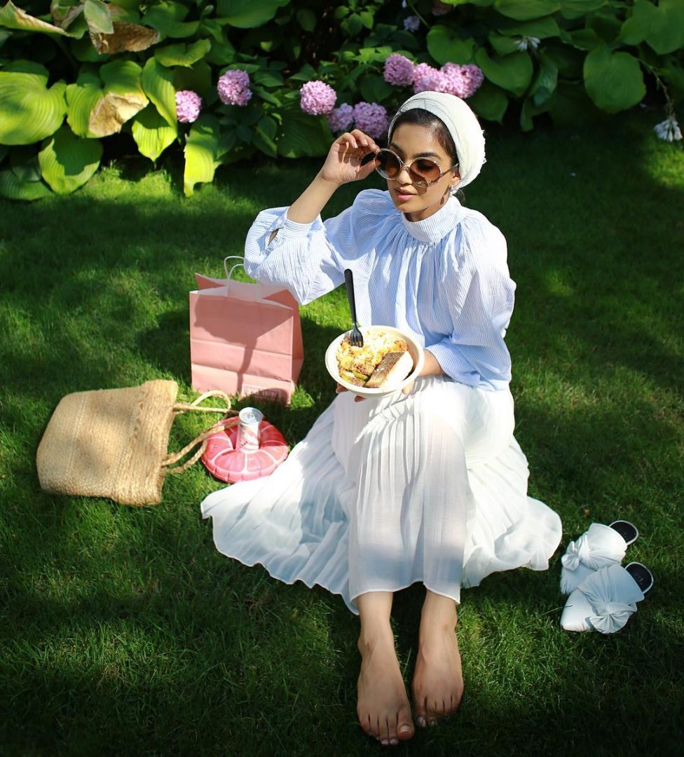 Trend Hijab Outfit For Picnic Style Ideas - Hijab-style.com
