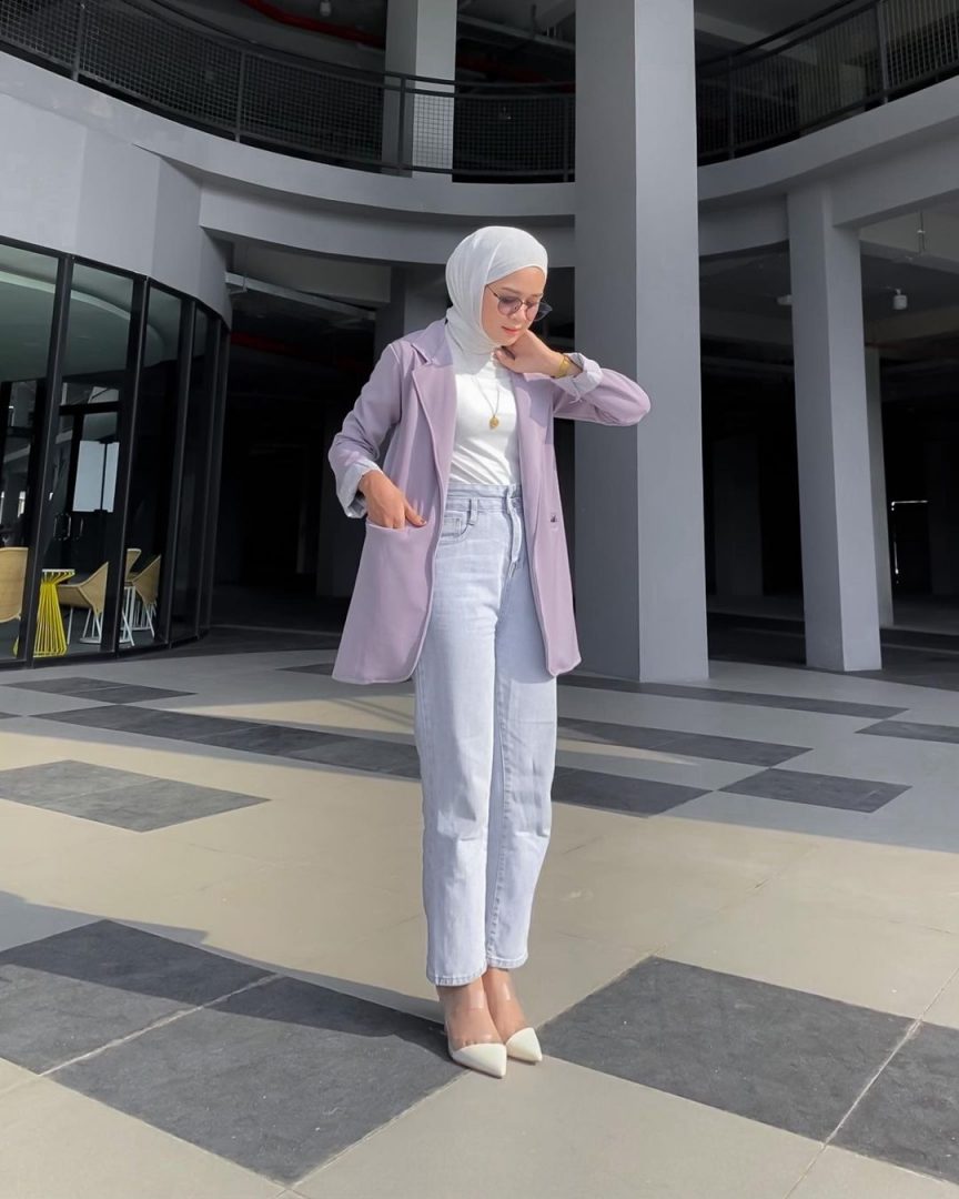 How to Style Blazer For Fashionable Hijab Looks - Hijab-style.com